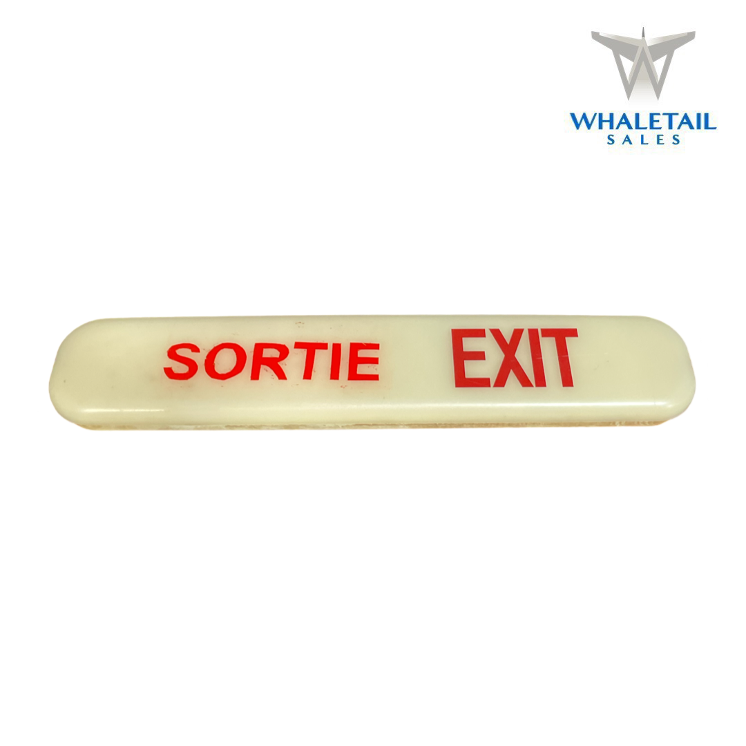 B737 French Exit Sign – Whaletail Sales