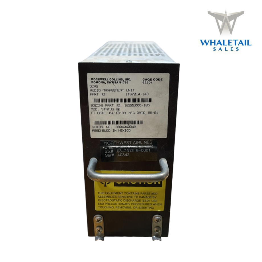 B747 Audio Management Unit – Whaletail Sales